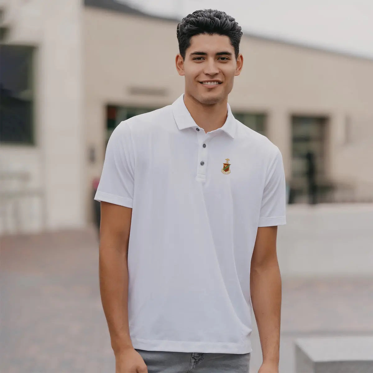Kappa Sig White Crest Polo – Kappa Sigma Official Store